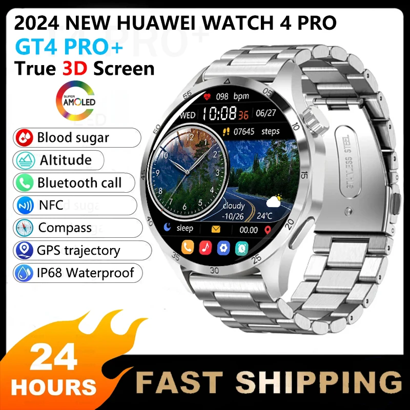 Per-HUAWEI-GT4-Pro-GPS-Smart-Watch-Men-Fitness-Tracker-AMOLED-mostra ...