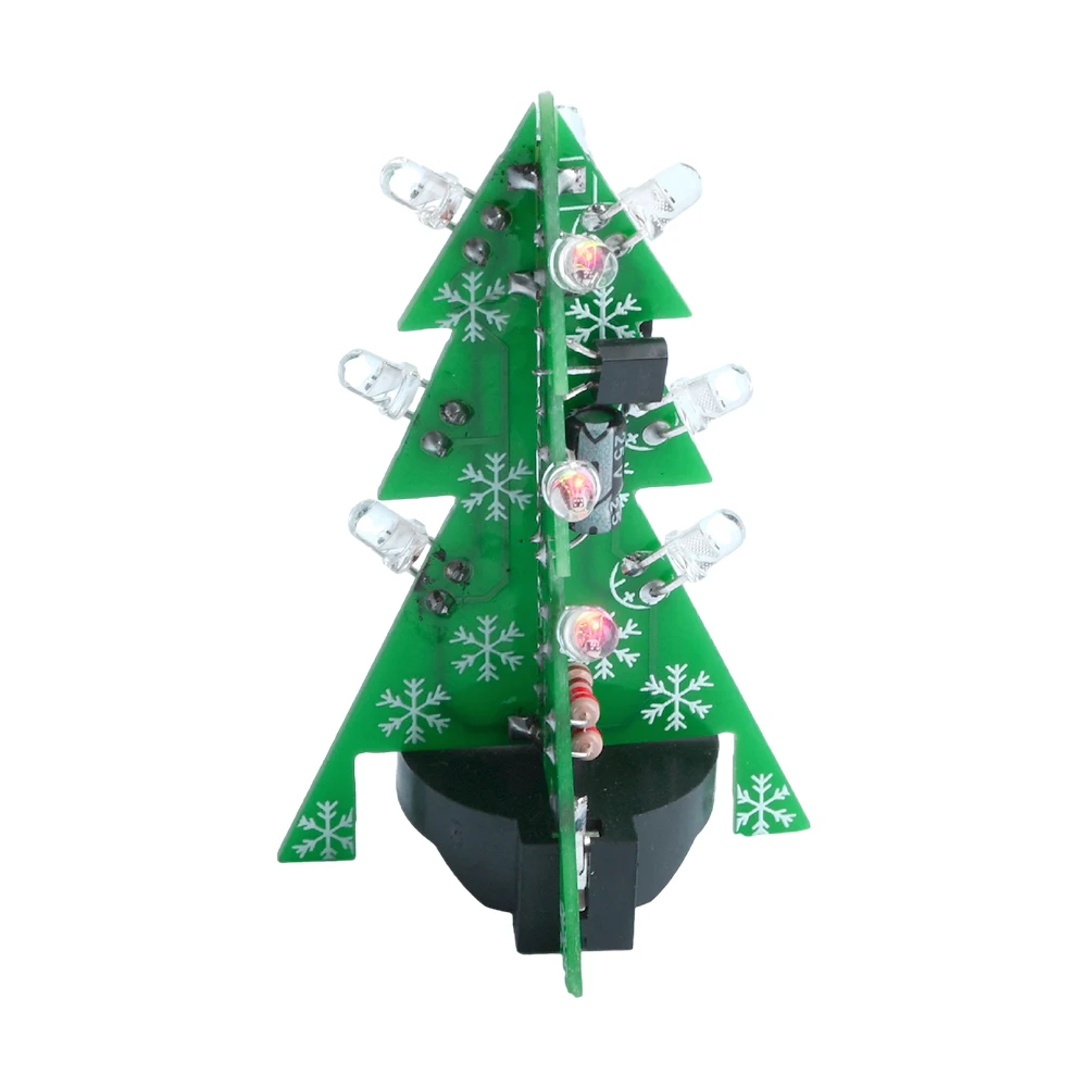 DIY-3D-Christmas-Tree-Set-Mini-LED-Flashing-Christmas-Tree-Soldering ...