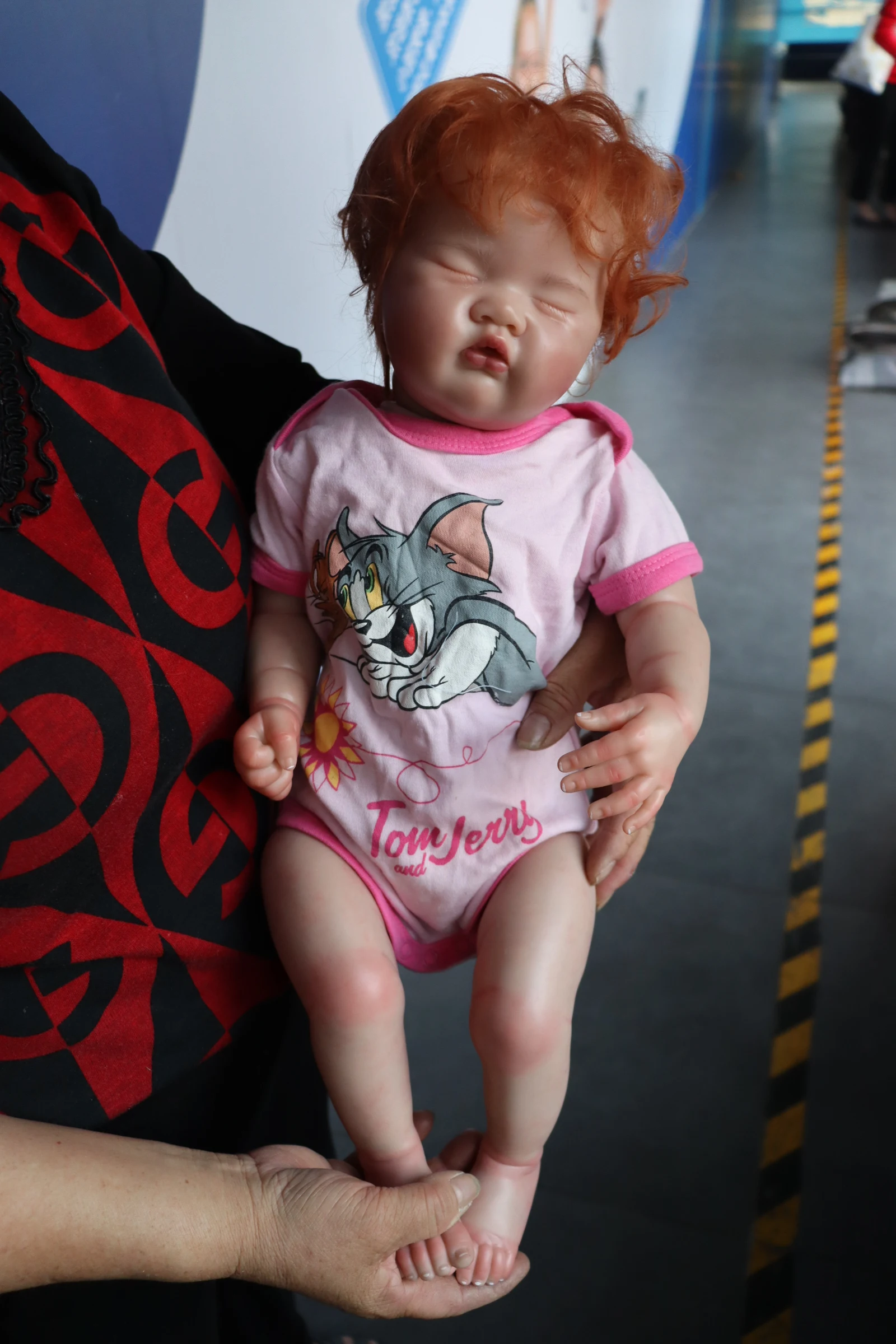 Ashia Muñeca renacida de pelo rojo para niños, muñeco de artista con ...