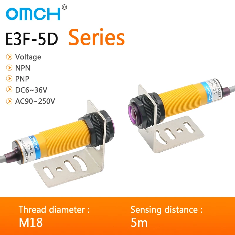 OMCH-E3F-5D-Series-Laser-Through-Beam-Photoelectric-Switch-Sensor-With ...