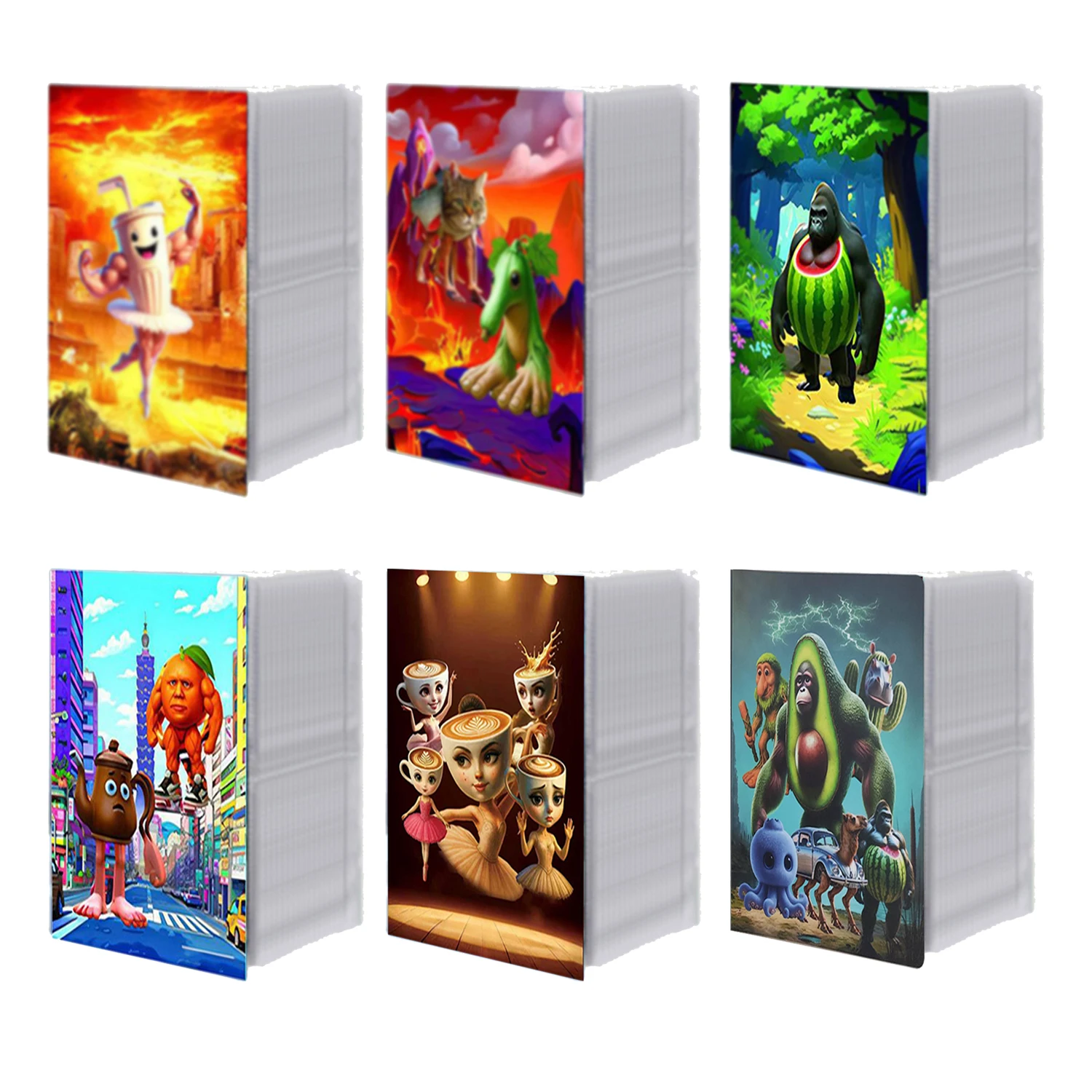 New 2026 Brainrot Cards Album Trading Card Binder Holder Collection ...