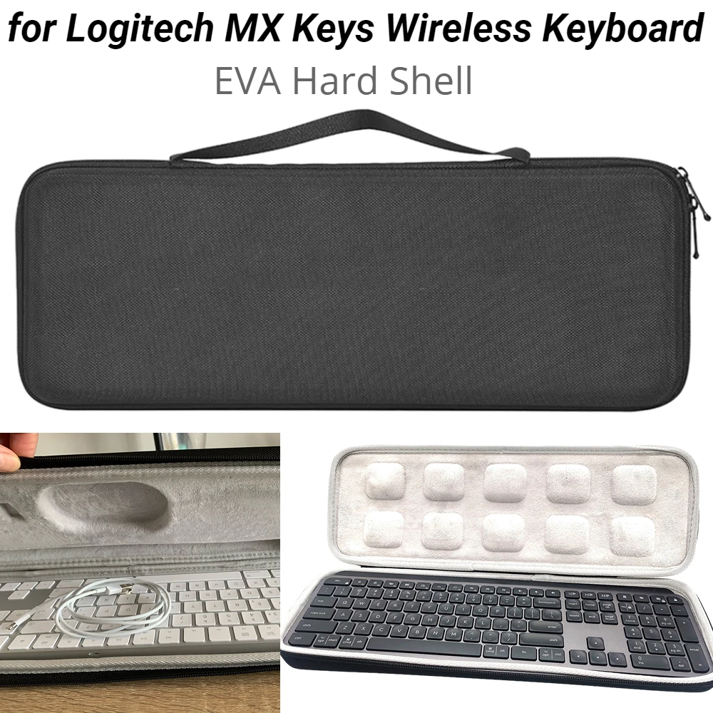 Estojo-port-til-para-Logitech-MX-Keys-teclado-sem-fio-saco-de ...