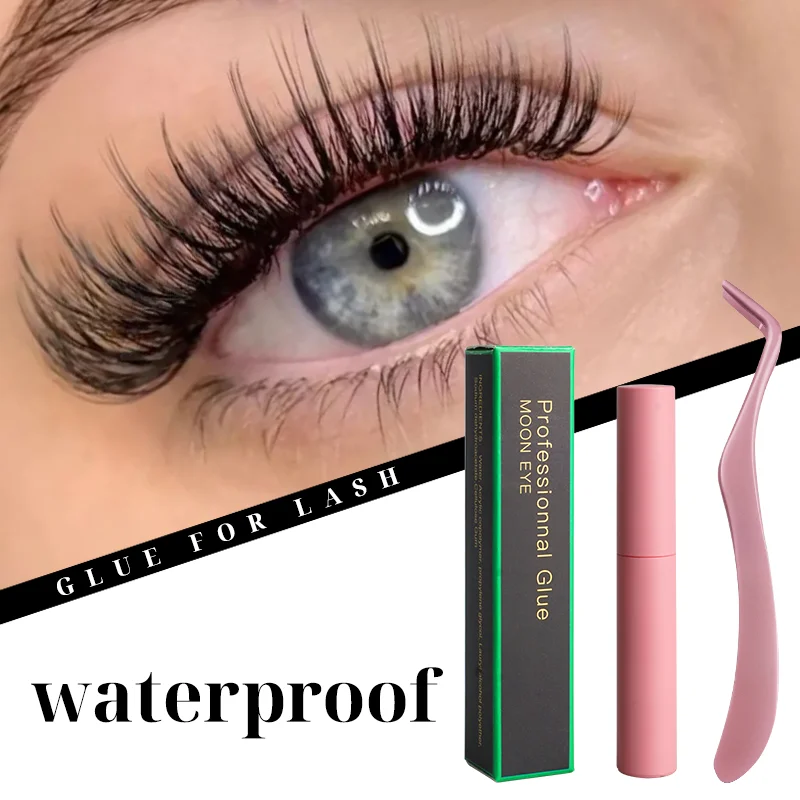 8ml Eyelash Glue Waterproof Quick Dry Adhesive False Lash Glue Clear ...