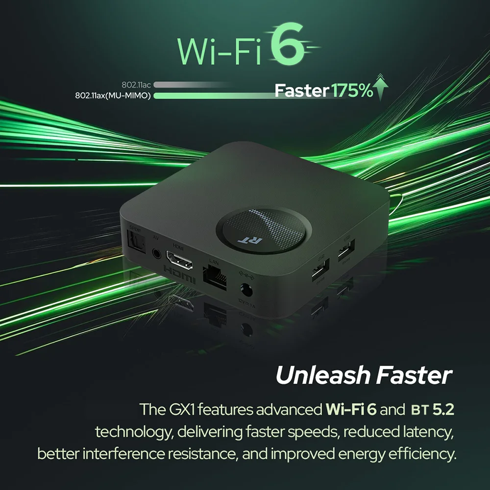 RockTek GX1 Google TV Box 4ГБ 32ГБ | AliExpress