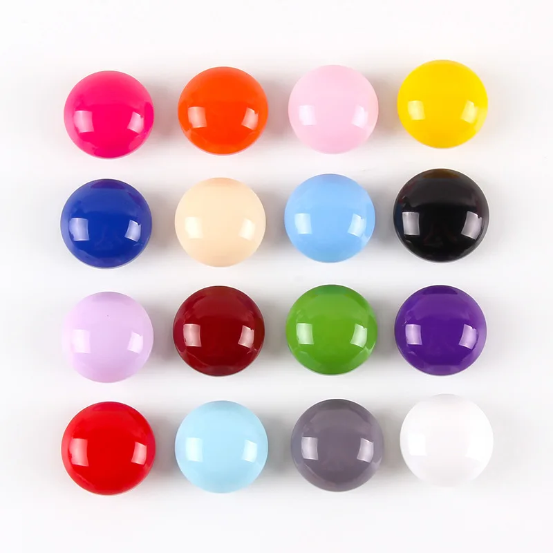 Handmade-DIY-Candy-color-Resin-Round-Mushroom-Domed-Sewing-Shank-Animal ...