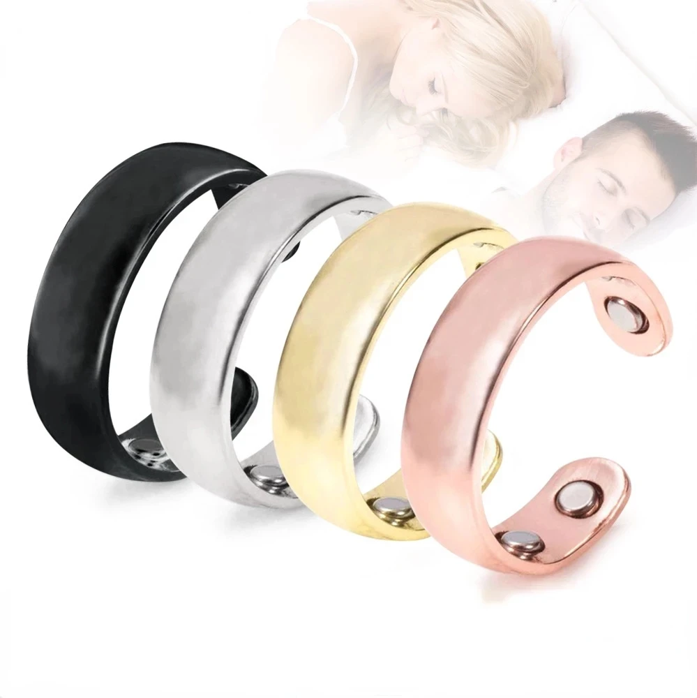Anti Snoring Device Ring Magnetic Therapy Acupressure Treatment Against ...