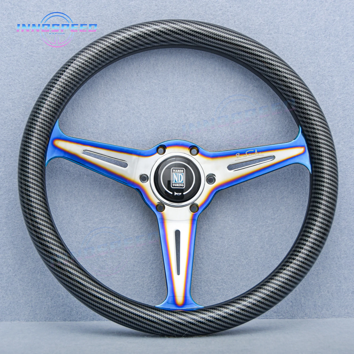 14inch-JDM-Universal-NARDI-Carbon-Fiber-Pattern-Racing-Sport-Steering ...