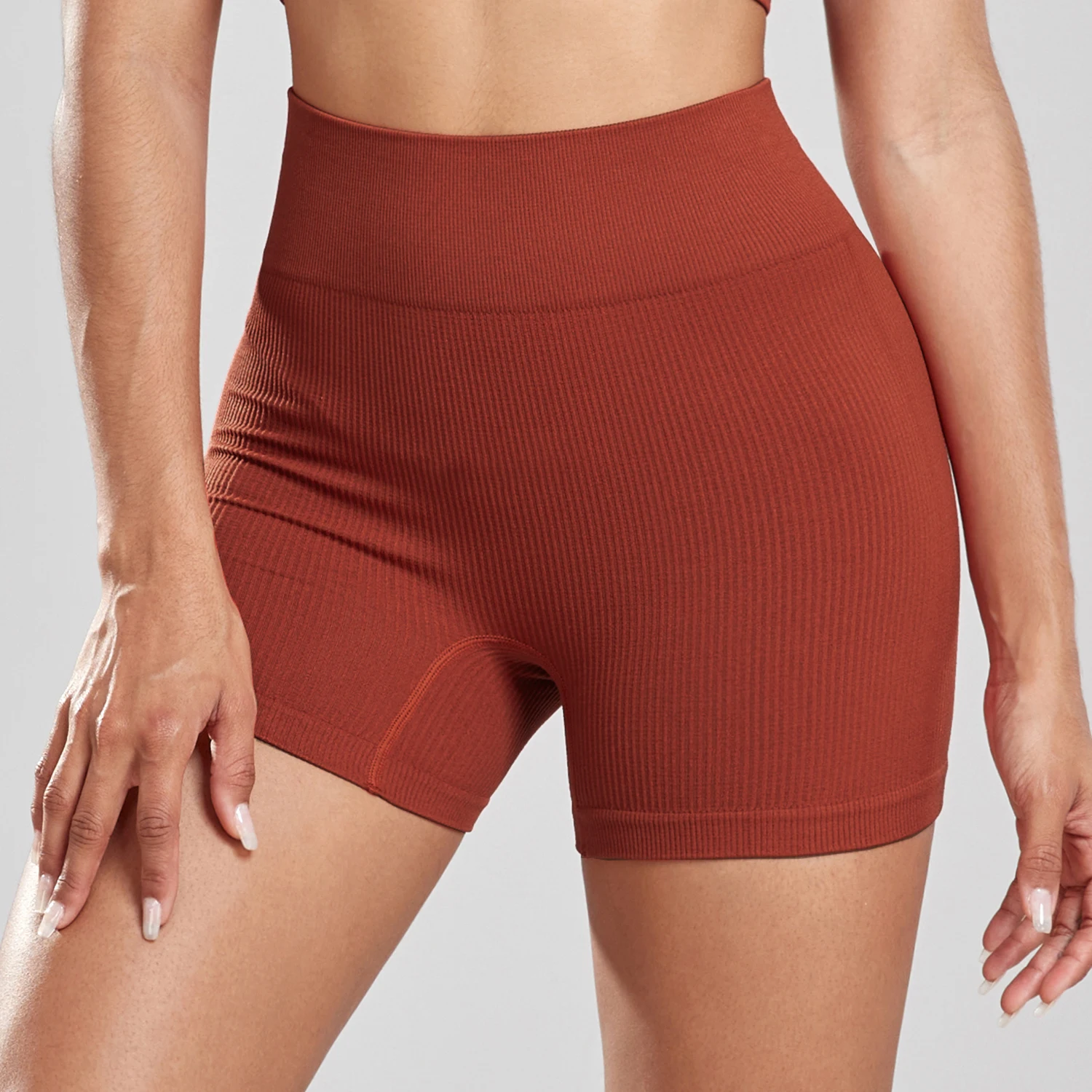 NORMOV-Ribbed-Yoga-Shorts-Women-Push-Up-Gym-Shorts-Women-High-Waist ...