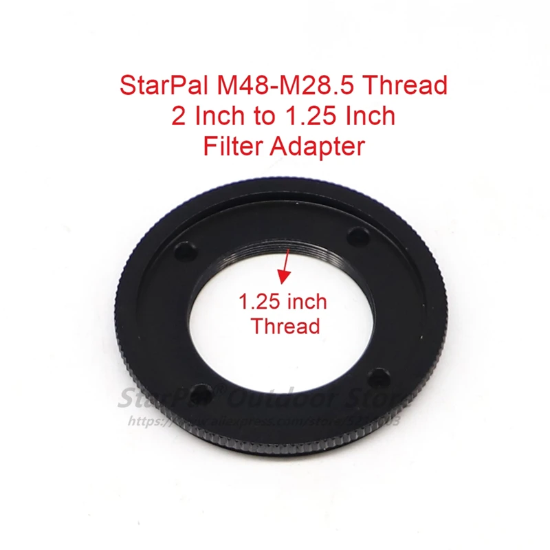 StarPal M48 M28 5 Thread 2 Inch to 1 25 Inch Filter Adapter is Suitable