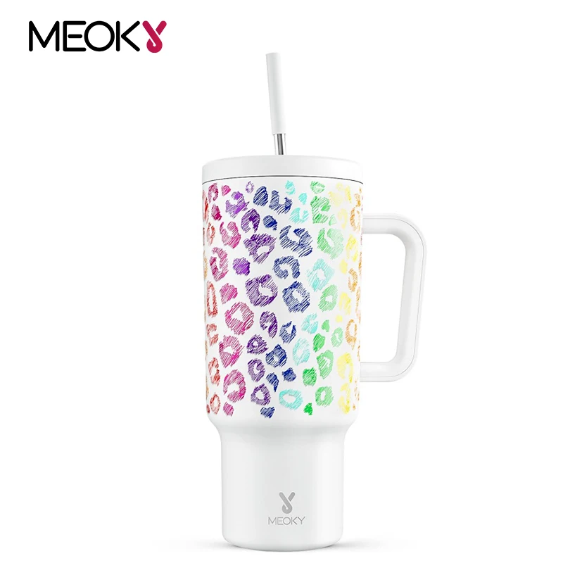 Meoky-40oz-Tumbler-with-Handle-Straw-Lid-Stainless-Steel-Thermal-Iced ...