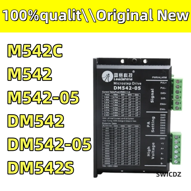 100-new-original-2-Phase-Stepper-Motor-Driver-M542C-M542-M542-05-DM542 ...