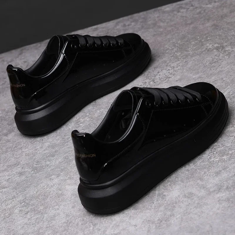 Scarpe-da-uomo-di-marca-scarpe-da-uomo-casual-lucide-nere-2025 ...
