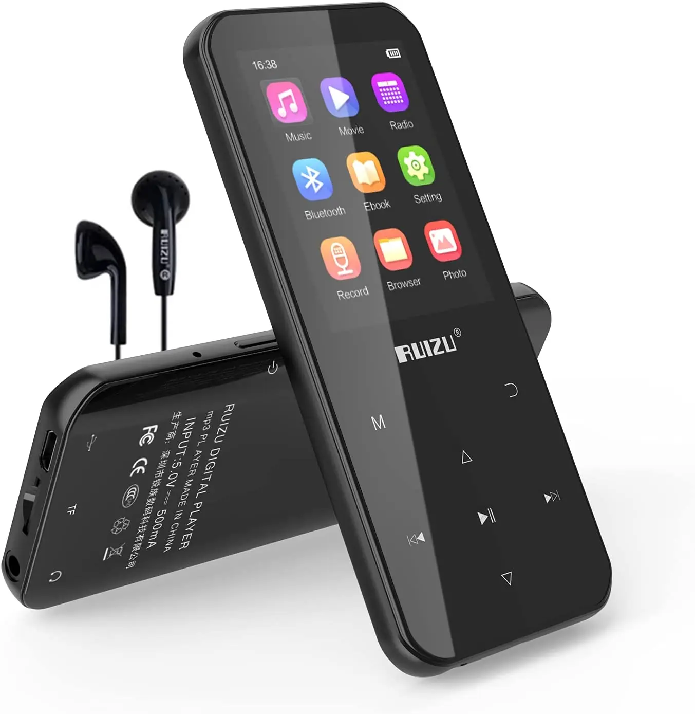 RUIZU-D19-MP3-Bluetooth-Player-Touch-Control-Portable-HIFI-Music-Video ...
