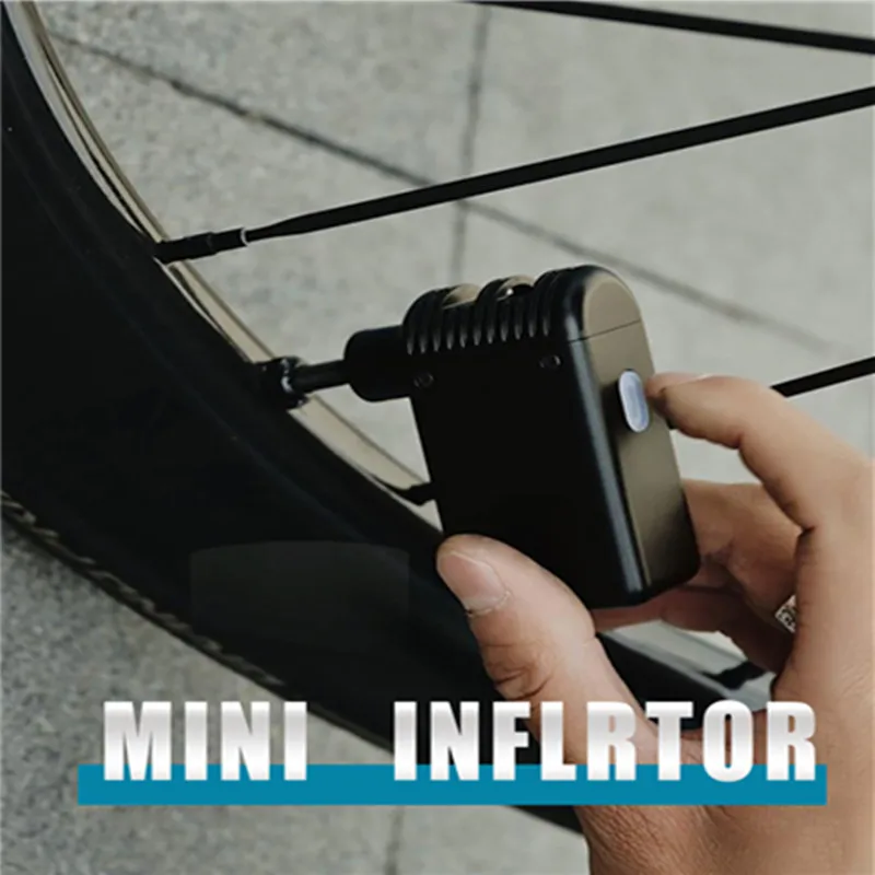 100PSI-Portable-Pocket-Bike-Pump-Electric-Air-Pump-Rechargeable ...