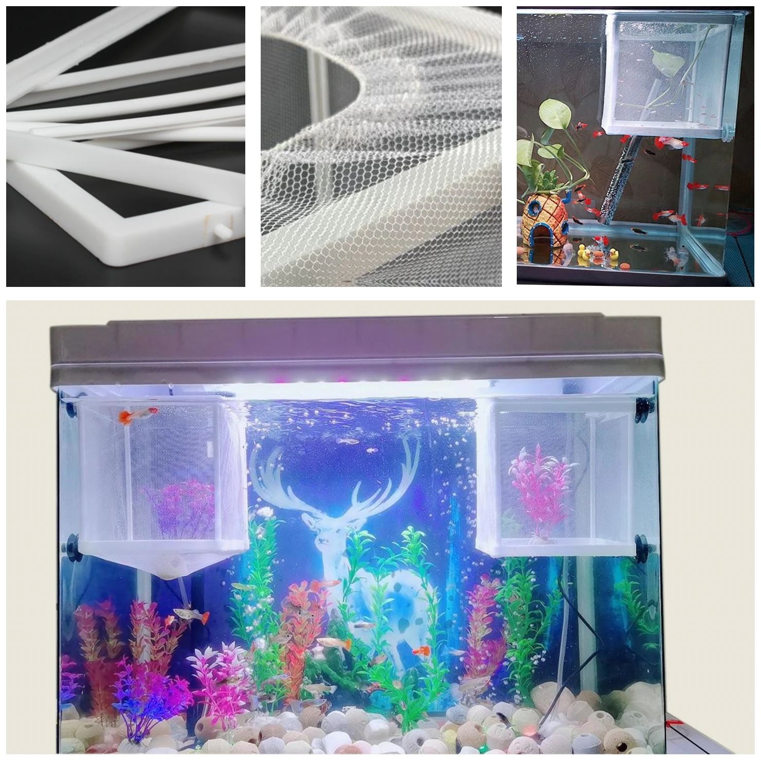 Fish Hatchery Isolation Tank Baby Shrimp Aquarium Fish Breeder Box ...