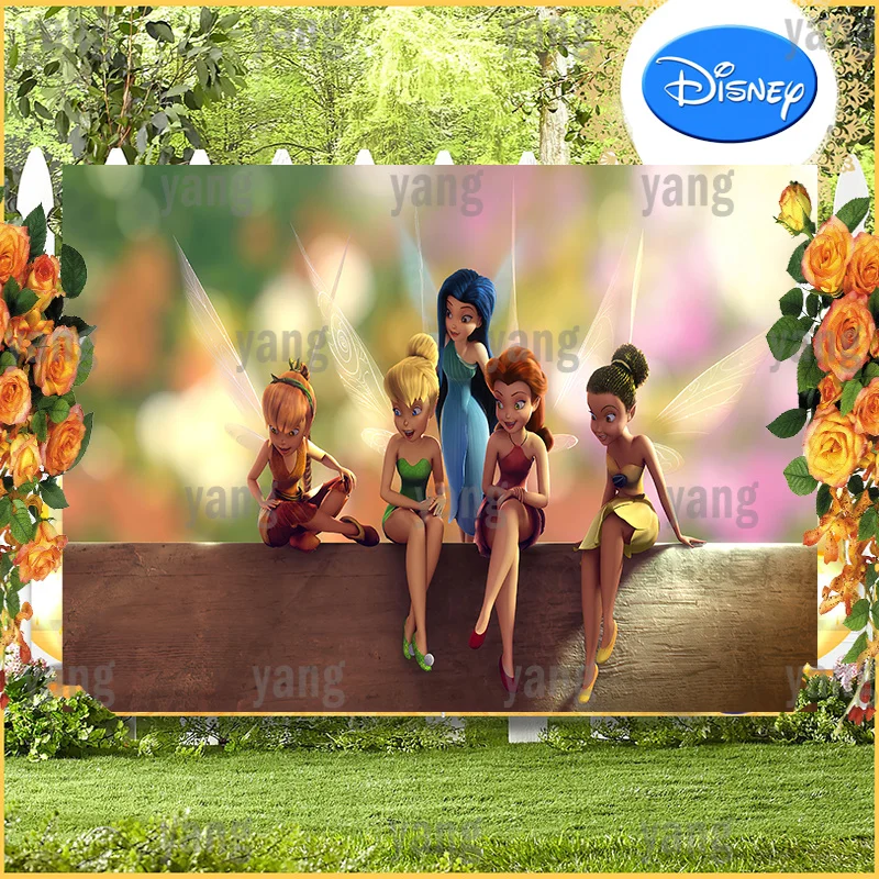 Custom Disney Lovely Girls Princess Tinker Bell Silvermist Birthday ...