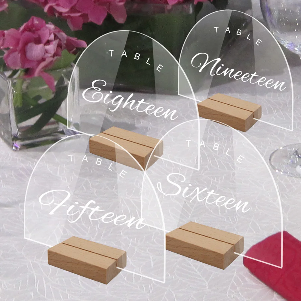 DIY-Blank-Clear-Acrylic-Table-Sign-Reception-Stand-Wedding-Display ...