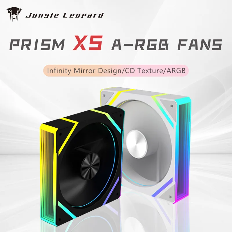 Jungle-Leopard-PC-Case-Fan-120mm-PrismXS-5V-3Pin-ARGB-Cyclic-Mirror ...