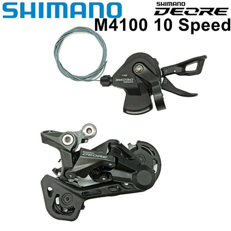 Shimano-Deore-M4100-1x10-Speed-Groupset-SL-M4100-Shifter-Lever-RD-M4120 ...