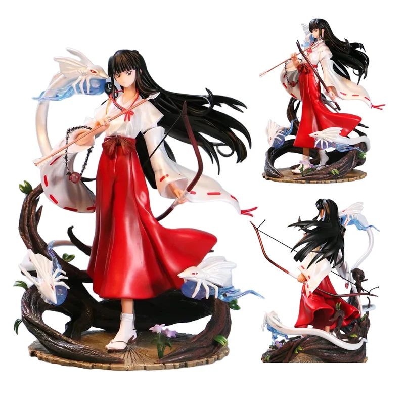 30cm-Inuyasha-Anime-Figure-Kikyo-GK-Statue-Kiky-PVC-Action-Figure ...