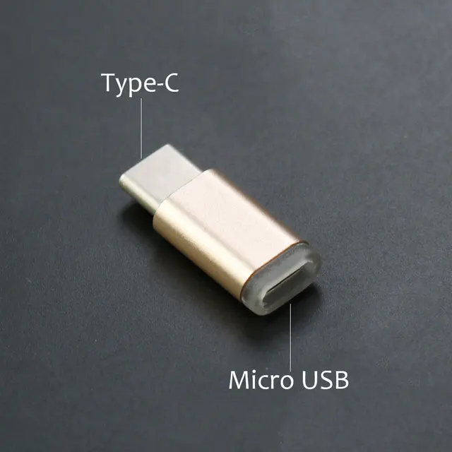 YUXI 1PCS Micro USB to Converter Adapter For iPhone X 8 7 6 Plus Type C ...