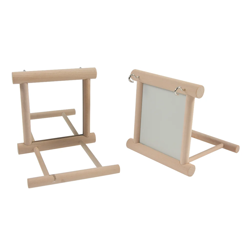 Bird-Mirror-with-Perch-Bird-Perch-Mirror-Toy-Stand-Bird-Toy-for-Parrot ...
