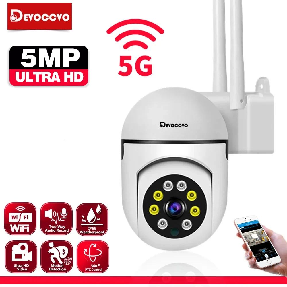5MP-Mini-PTZ-Indoor-Wireless-Video-Surveillance-Camera-Color-Night ...