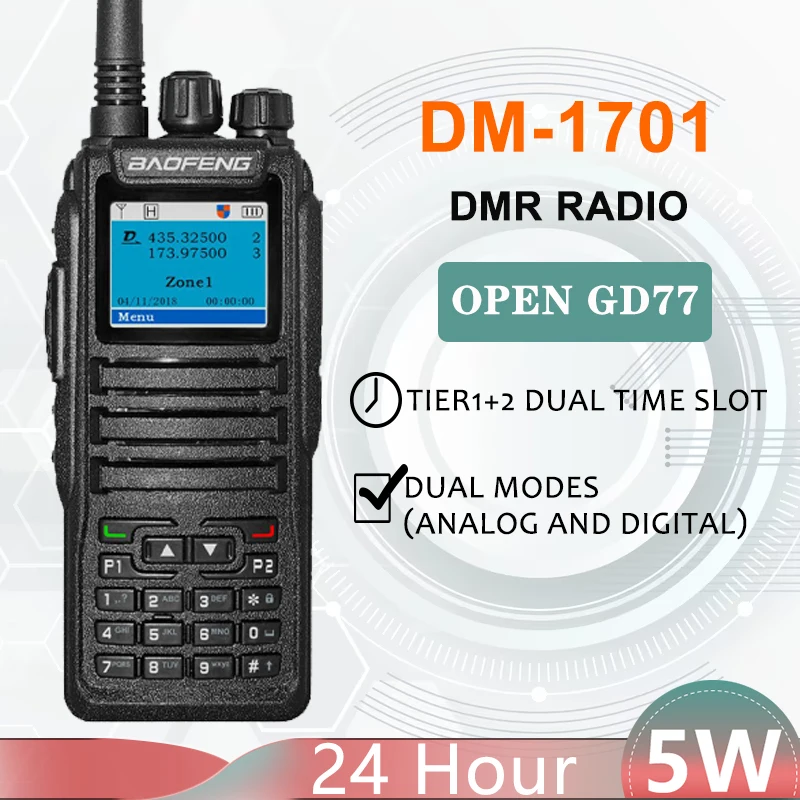 Baofeng-DM-1701-DMR-Walkie-Talkie-5W-Open-GD77-Dual-Modes-Analog ...