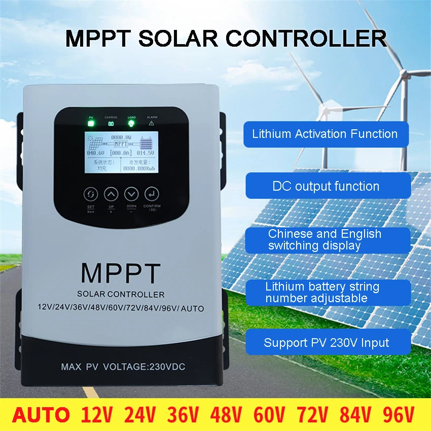 12V 24V 36V 48V 96V 50A 60A 70A 80A MPPT Solar Charge Discharge ...