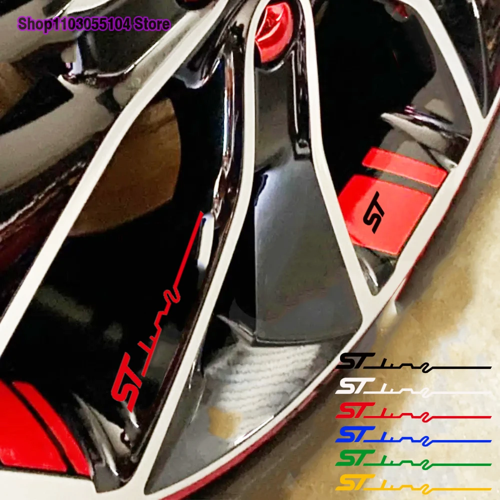 4pcs Car Wheel Rim Sticker Vinyl Decal For Ford ST LINE Smax Cmax Focus ...