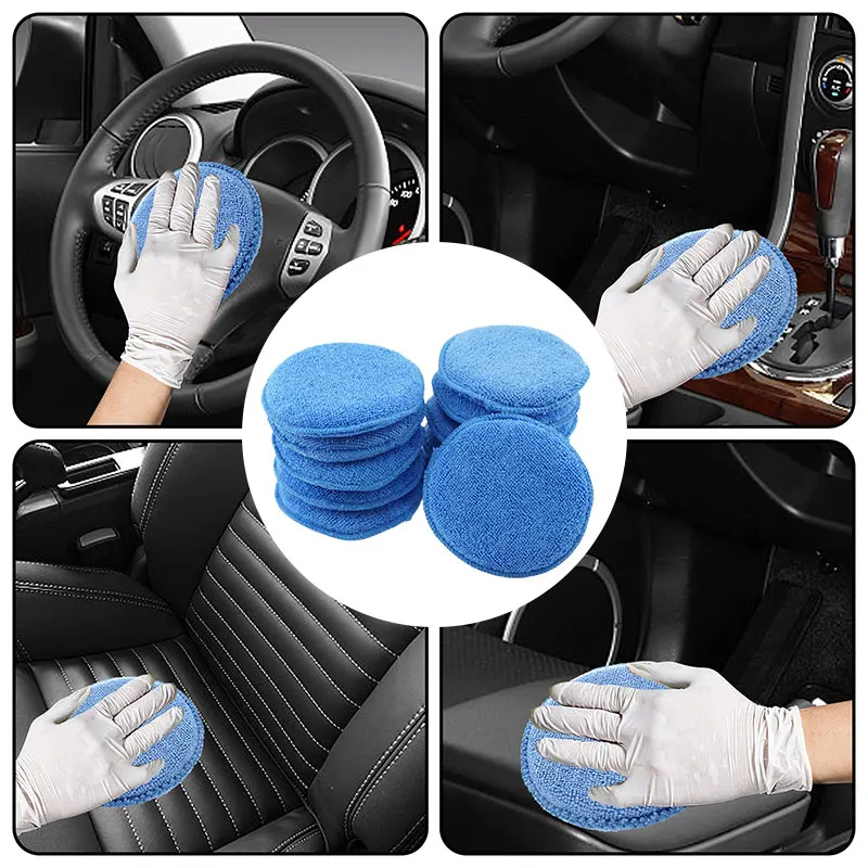 5-6-8-9-10-pcs-Car-Dust-Remove-Auto-Care-Polishing-Pad-Detailing-Wax ...