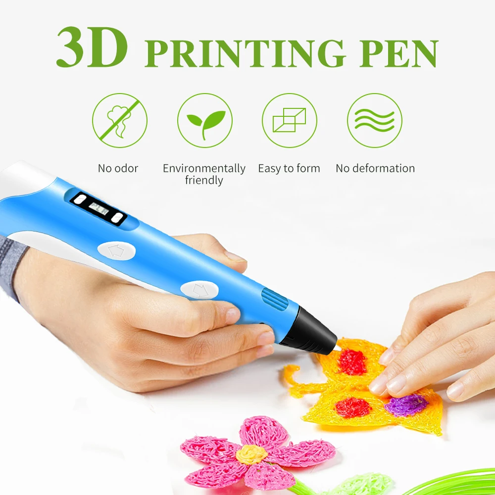 3d Pen Diy Drawing Pen For Children With Lcd Screen Printer Part Pla ...