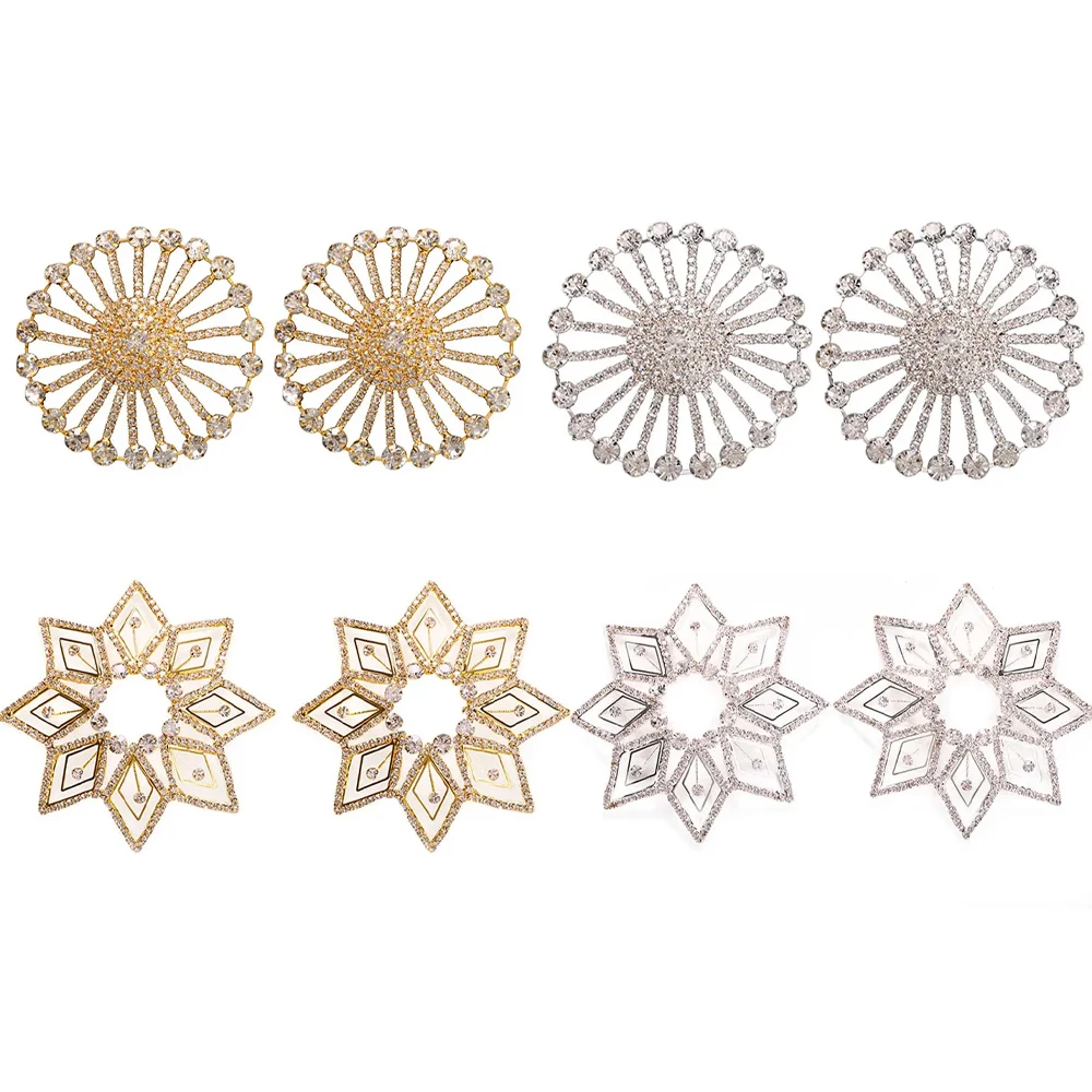 Sexy-Nipple-Stickers-Women-Lingerie-Metal-Rhinestone-Breast-Bra-Nipple ...