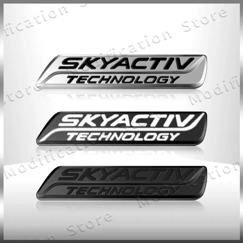 3D SKYACTIV TECHNOLOGY Logo Car Rear Trunk Badge Emblem Sider Fender ...
