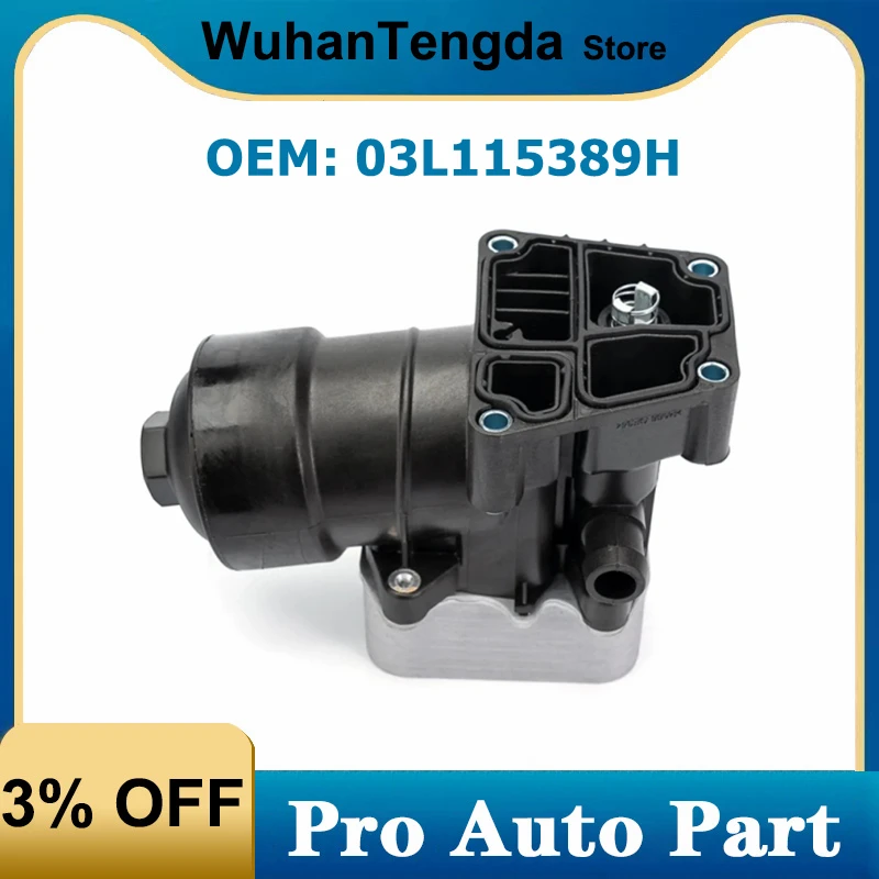 03L115389H-Engine-Oil-Filter-Housing-Oil-Cooler-for-Volkswagen-CC ...