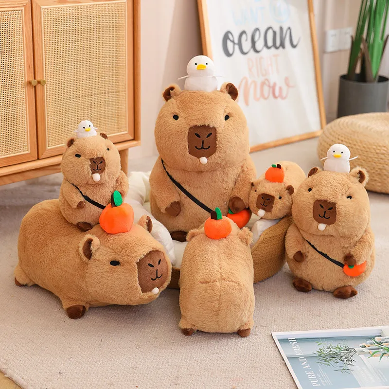 Vocal-and-Spit-Bubbles-Cute-Sitting-And-Lieing-capybara-Plush-Toys ...