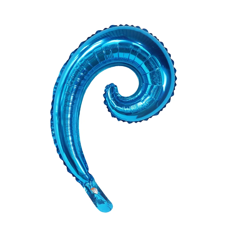 10 piezas de globos de aluminio con forma de espiral de Kurly ...