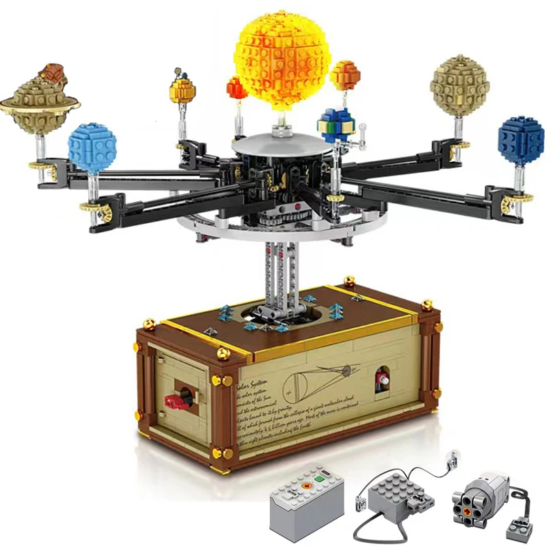 1469pcs Eight planets and Sun Building Blocks Space Solar System ...