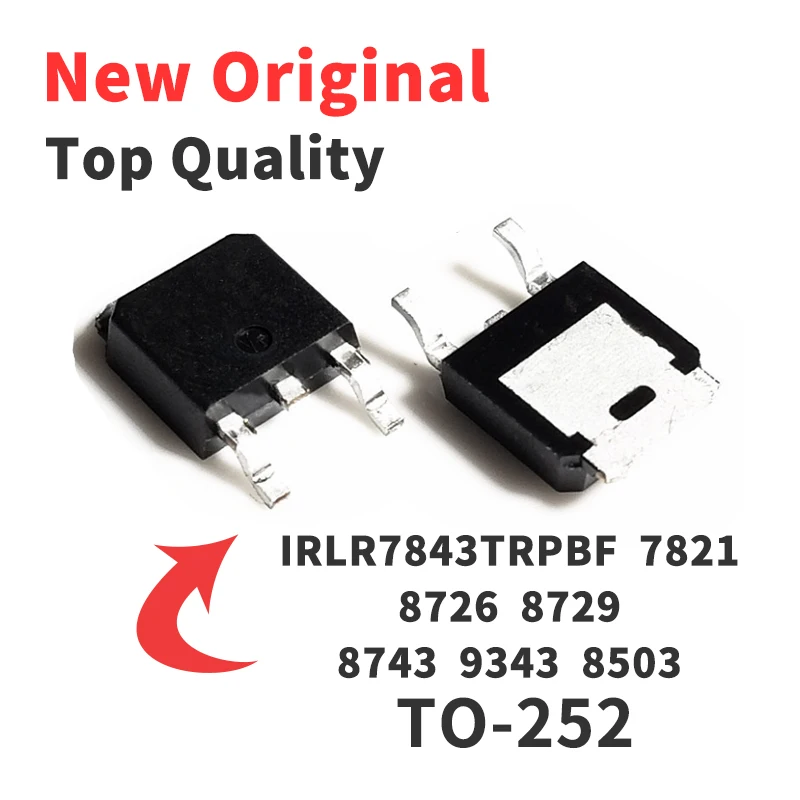 10 Pieces IRLR7843TRPBF IRLR7821TRPBF IRLR8726TRPBF IRLR8729TRPBF ...