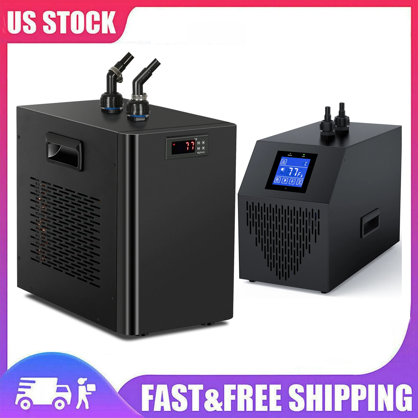 160L-Aquarium-Chiller-1-10-HP-Hydroponic-Water-Chiller-Fish-Tank-Cooler ...