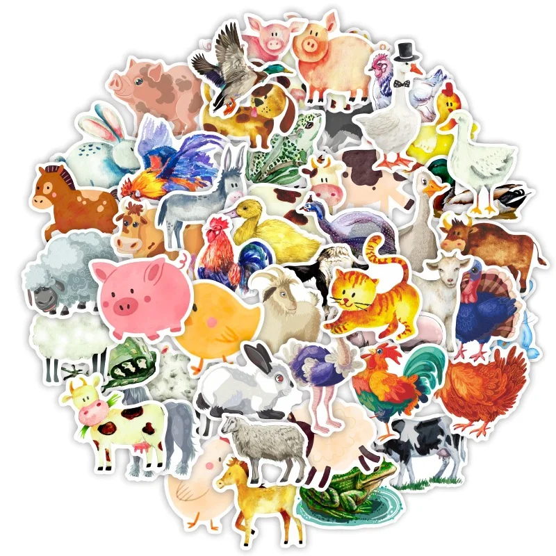 Stickers Farm Animals Animated | Decals Farm Animal Stickers | Stickers ...