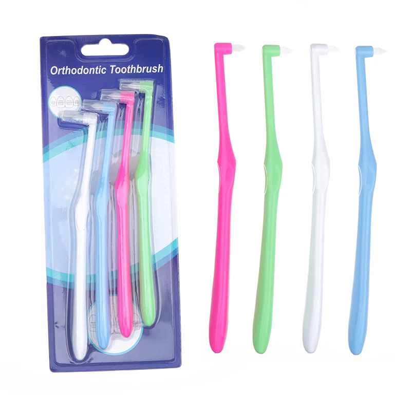 4Pcs-Orthodontic-Interdental-Brush-Single-Beam-Soft-Teeth-Cleaning ...