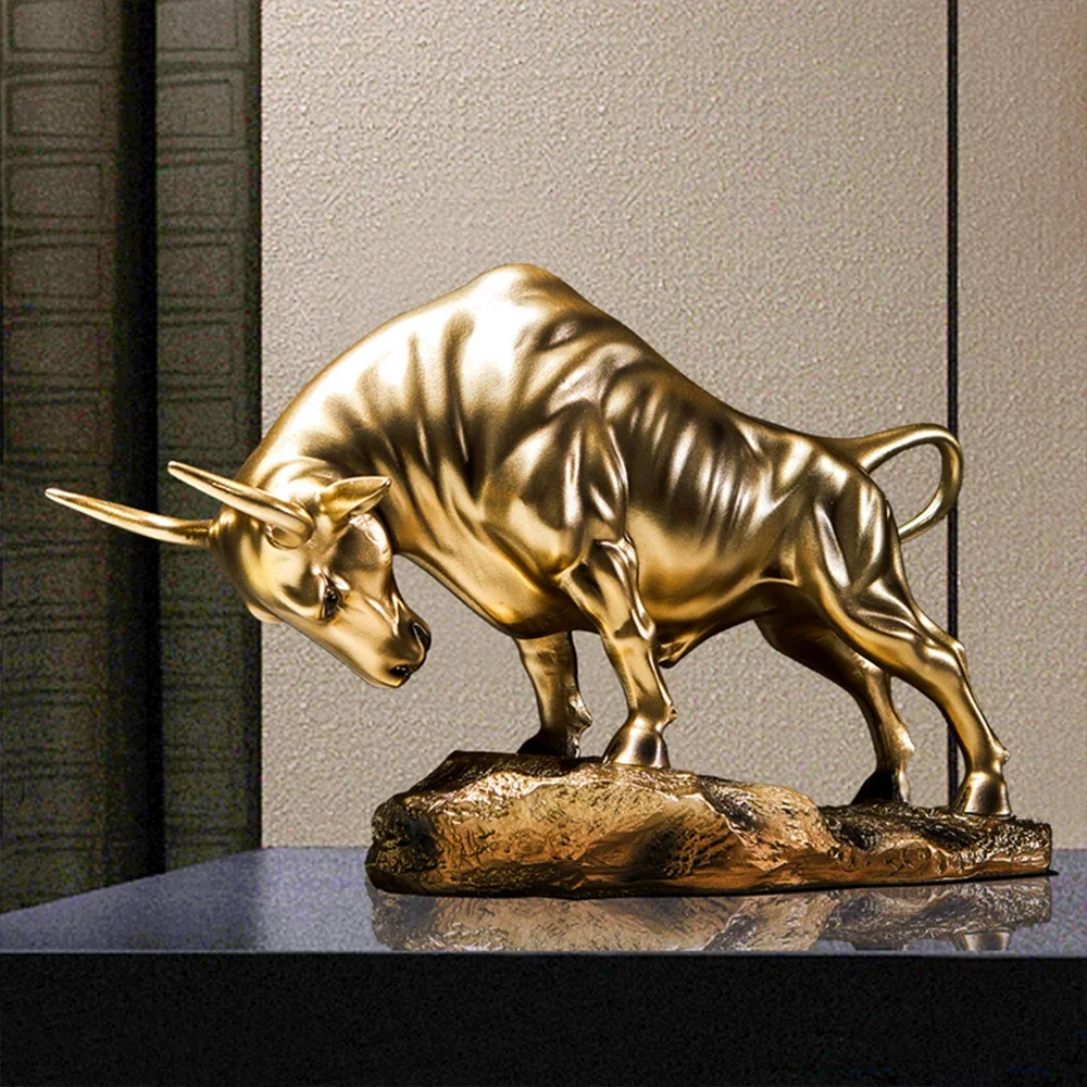 Adornos-art-sticos-de-resina-para-ganado-escultura-decorativa-de-toro ...