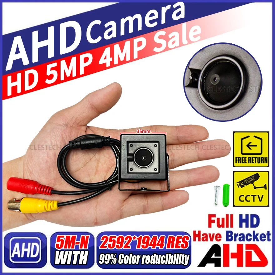 3-7mm-Cone-Lens-HD-CCTV-AHD-Mini-Camera-5MP-4MP-1080P-XVI-4in1-Metal ...