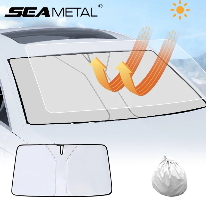 SEAMETAL-Car-Windshield-Sun-Shade-Foldable-Front-Window-Sunshade-Sun ...