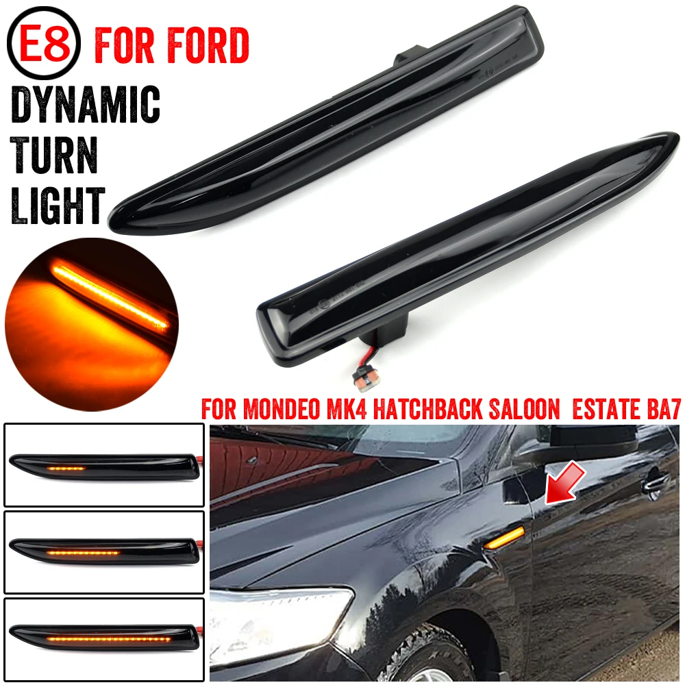 LED-Dynamic-Blinker-Side-Marker-Fender-Turn-Signal-Light-For-Ford ...