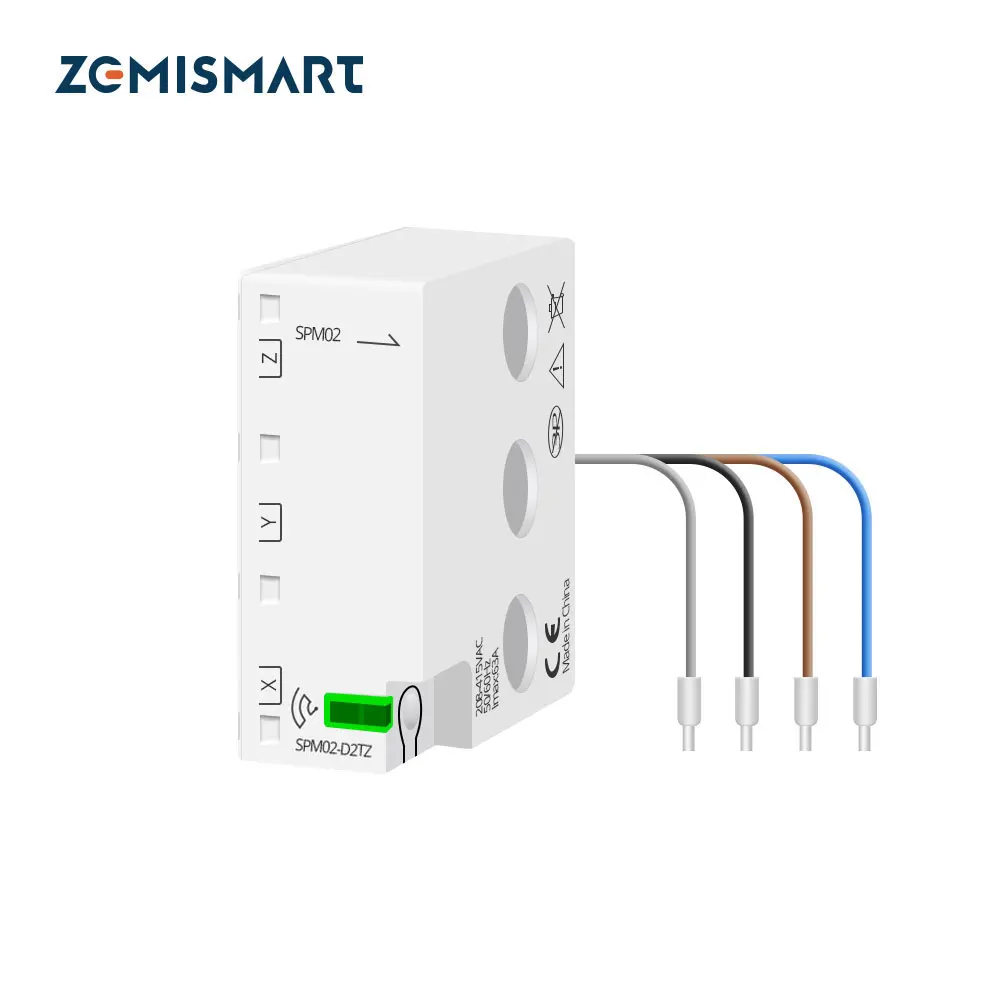 Zemismart-tuya-zigbee-wifi-medidor-de-energia-el-trica-trif-sico-63a-inteligente-monitor-de ...