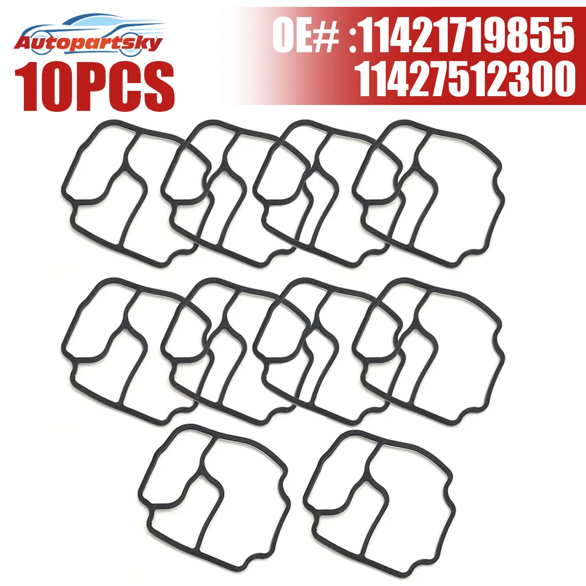 10PCS-Oil-Filter-Housing-Gasket-11421719855-11-42-1-719-855-For-BMW-3-5 ...