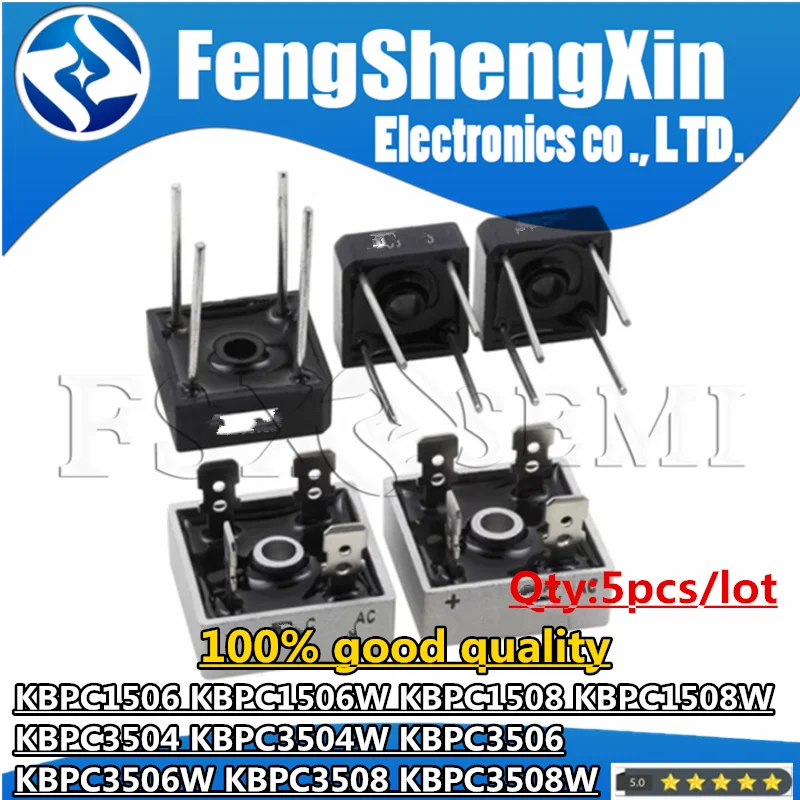 5pcs-KBPC1506-KBPC1506W-KBPC1508-KBPC1508W-KBPC3504-KBPC3504W-KBPC3506 ...