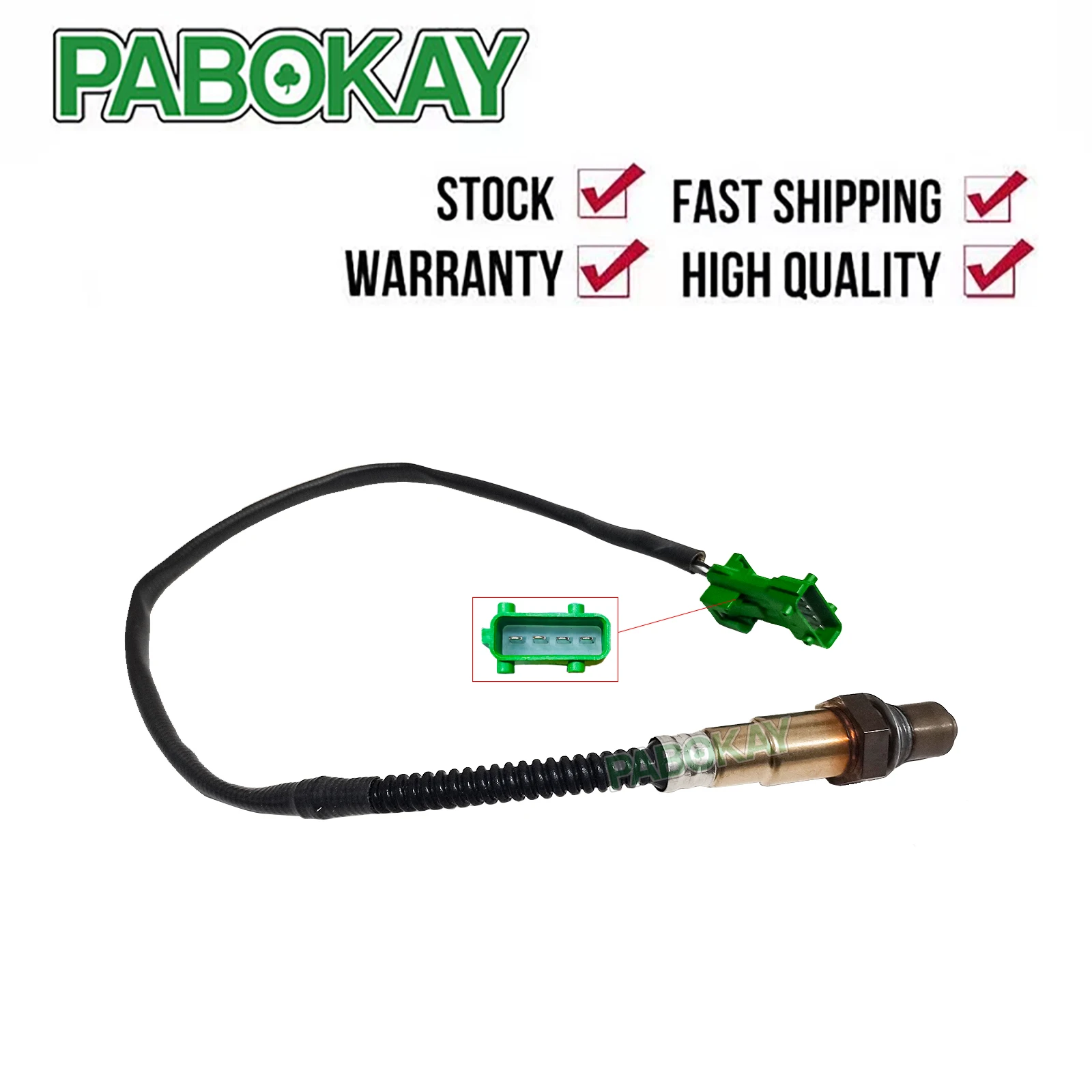 4 Wire Lambda Oxygen Sensor For PEUGEOT 106 206 306 307 RENAULT CITROEN ...